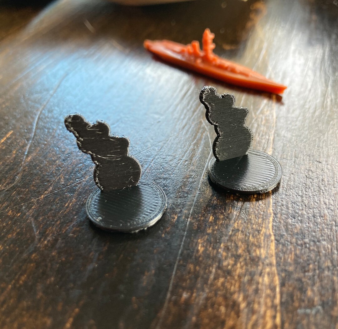 QTY 5x Damage / Smoke Tokens for Tabletop Board Games Like Axis and ...