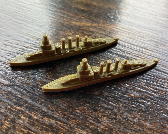 QTY 4x Ww1-era Cruiser Miniatures for Axis and Allies 1914 and Other ...