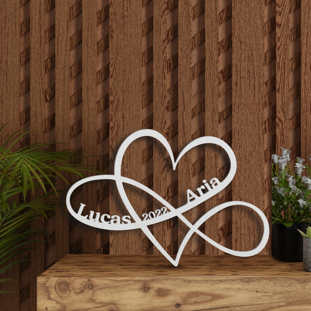 Custom Infinity Sign Infinity Heart Wood Sign Wedding Sign - Etsy