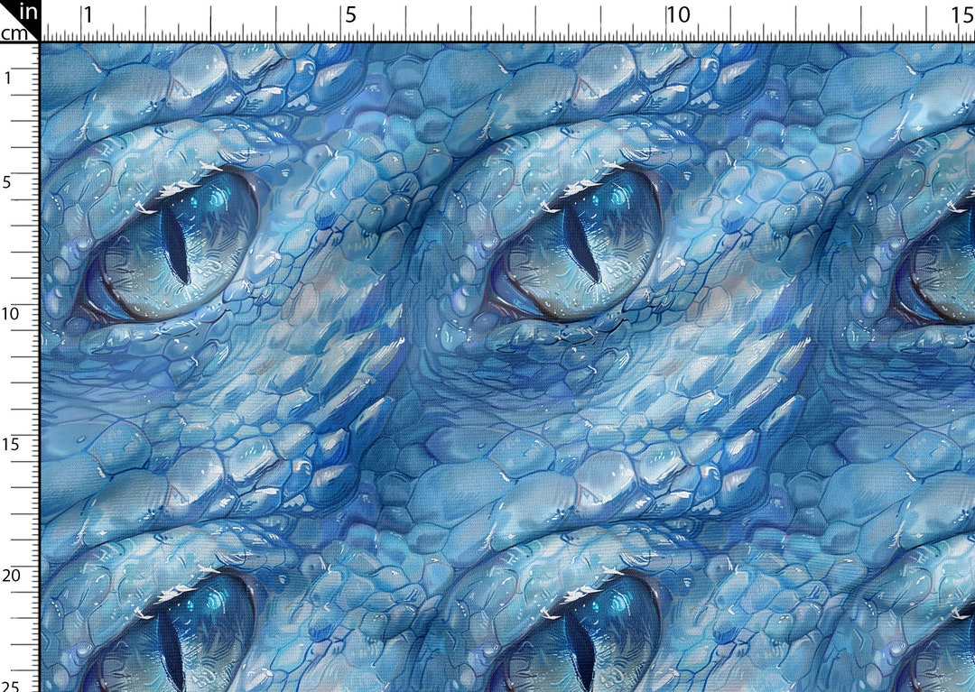 Blue Dragon Eyes Cotton Fabric 100%, High Quality Fabric Eco-print ...
