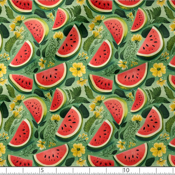 Watermelon Fabric - Etsy