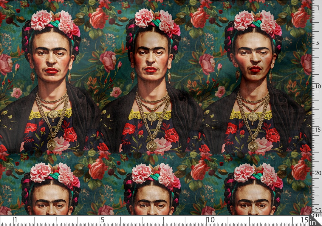 Frida Cotton Fabric 100%, High Quality Fabric Eco-print, Frida Fabric ...
