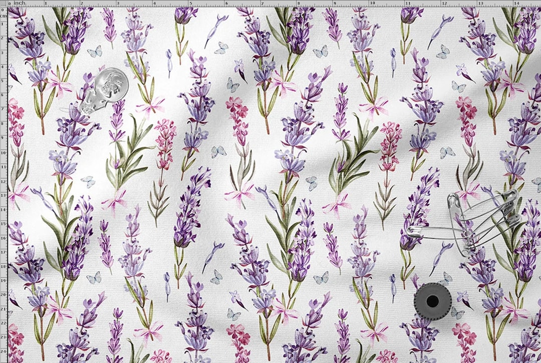 Lavender Flower Cotton Fabric 100% High Quality Fabric Eco-print Summer ...