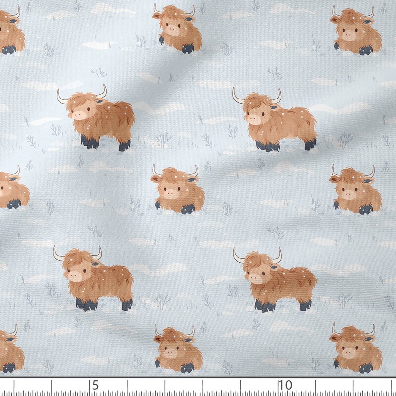 Highland Cow Fabric - Etsy