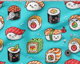 Kawaii Bento Box Fabric Bento Box by Amber Morgan Kawaii - Etsy