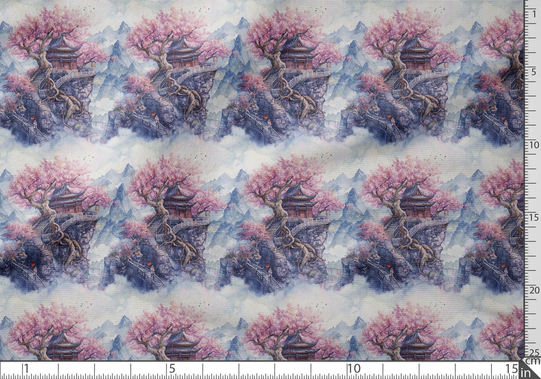 Chinese Temple Cotton Fabric 100%, High Quality Fabric Eco-print ...