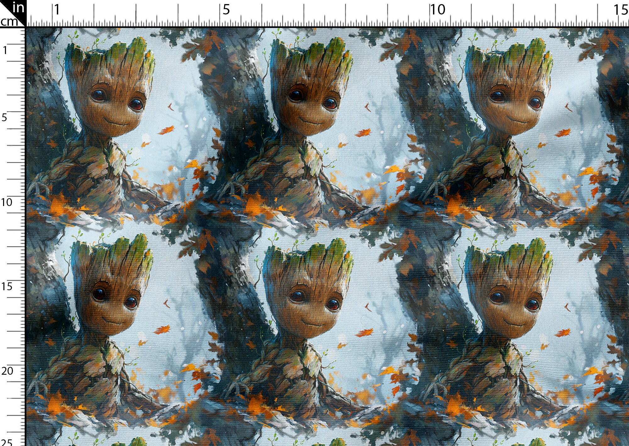 Groot Cotton Fabric 100%, High Quality Fabric Eco-print, Movie ...