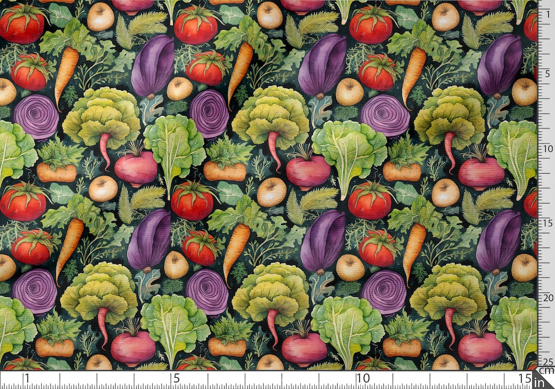 Vegetables Cotton Fabric 100%, High Quality Fabric Eco-print ...