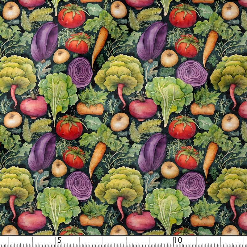 Vegetable Fabric - Etsy