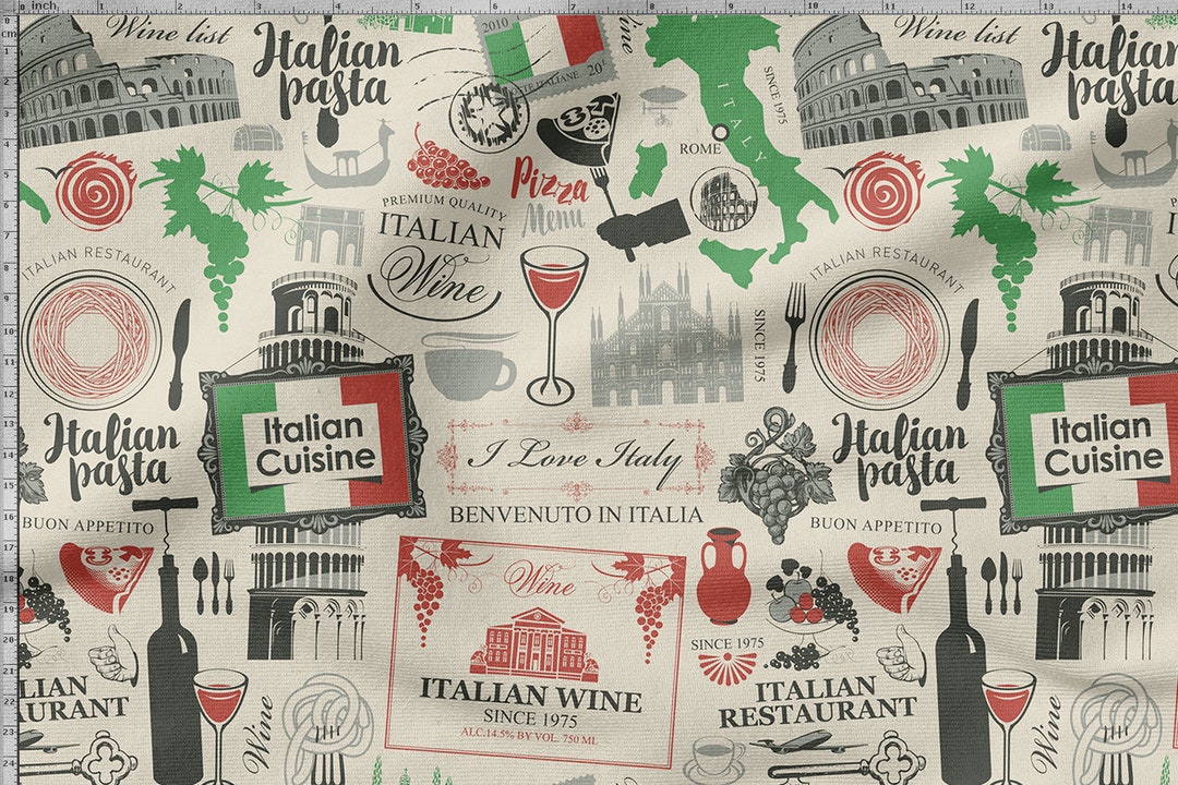 Italy Cotton Fabric 100%, High Quality Fabric Eco-print, Regional ...