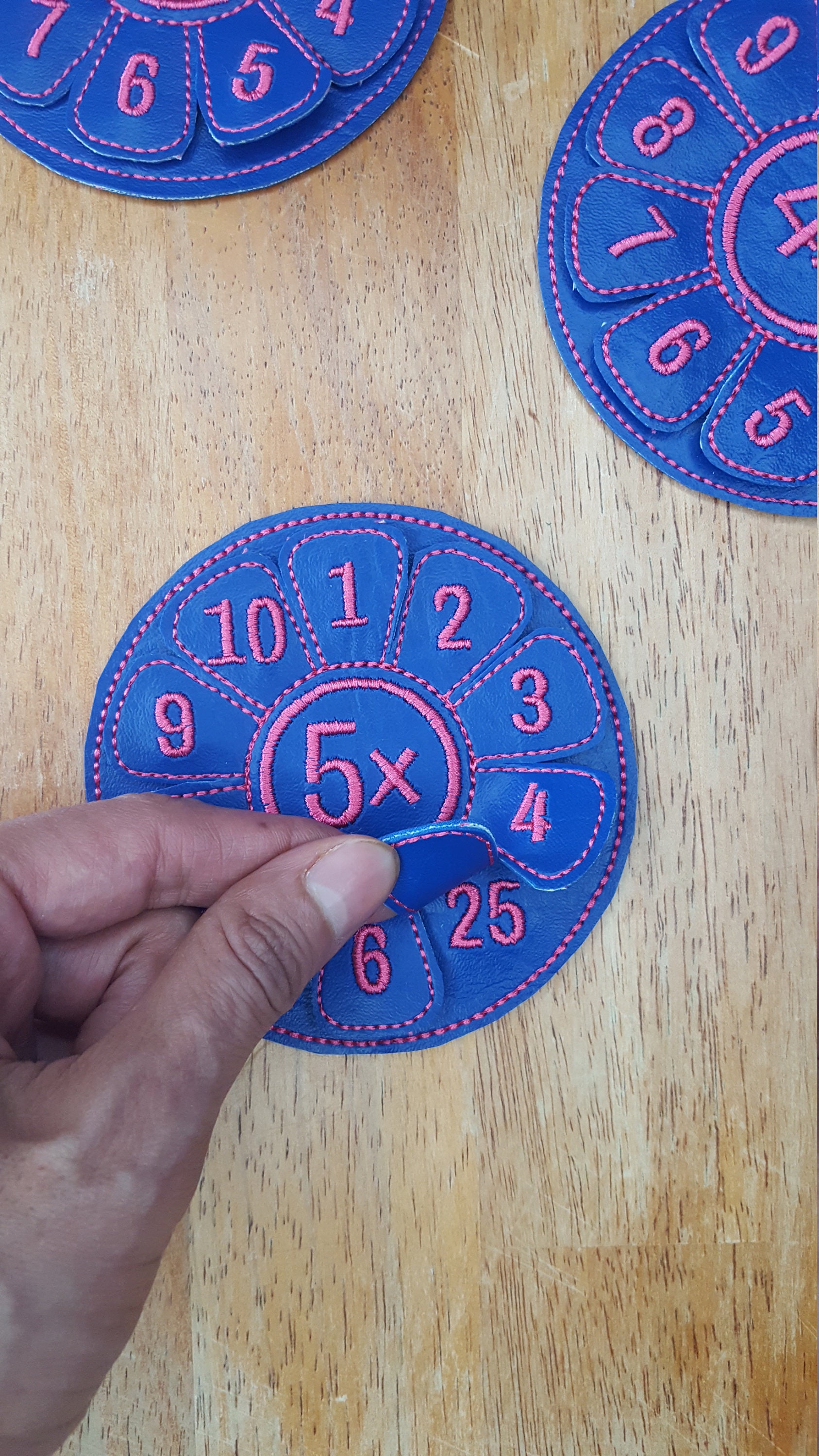 Multiplication Tables Faux Leather Teaching Toys - Assorted Colors ...