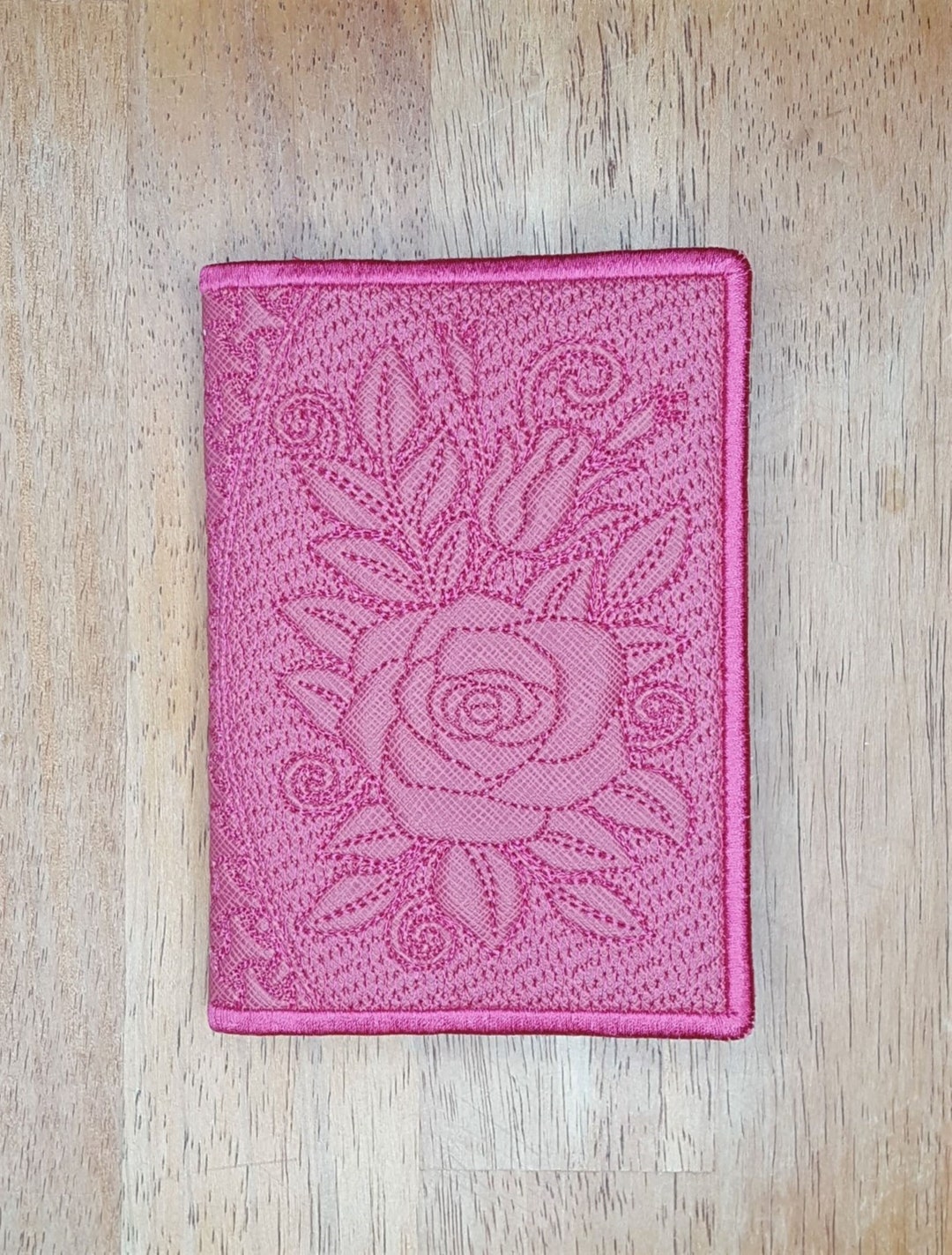 Pink Rose Passport Cover - Faux Leather - Etsy