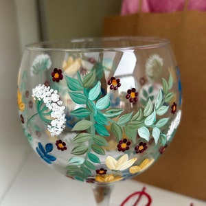 Hand Painted Gin Balloon - Etsy UK