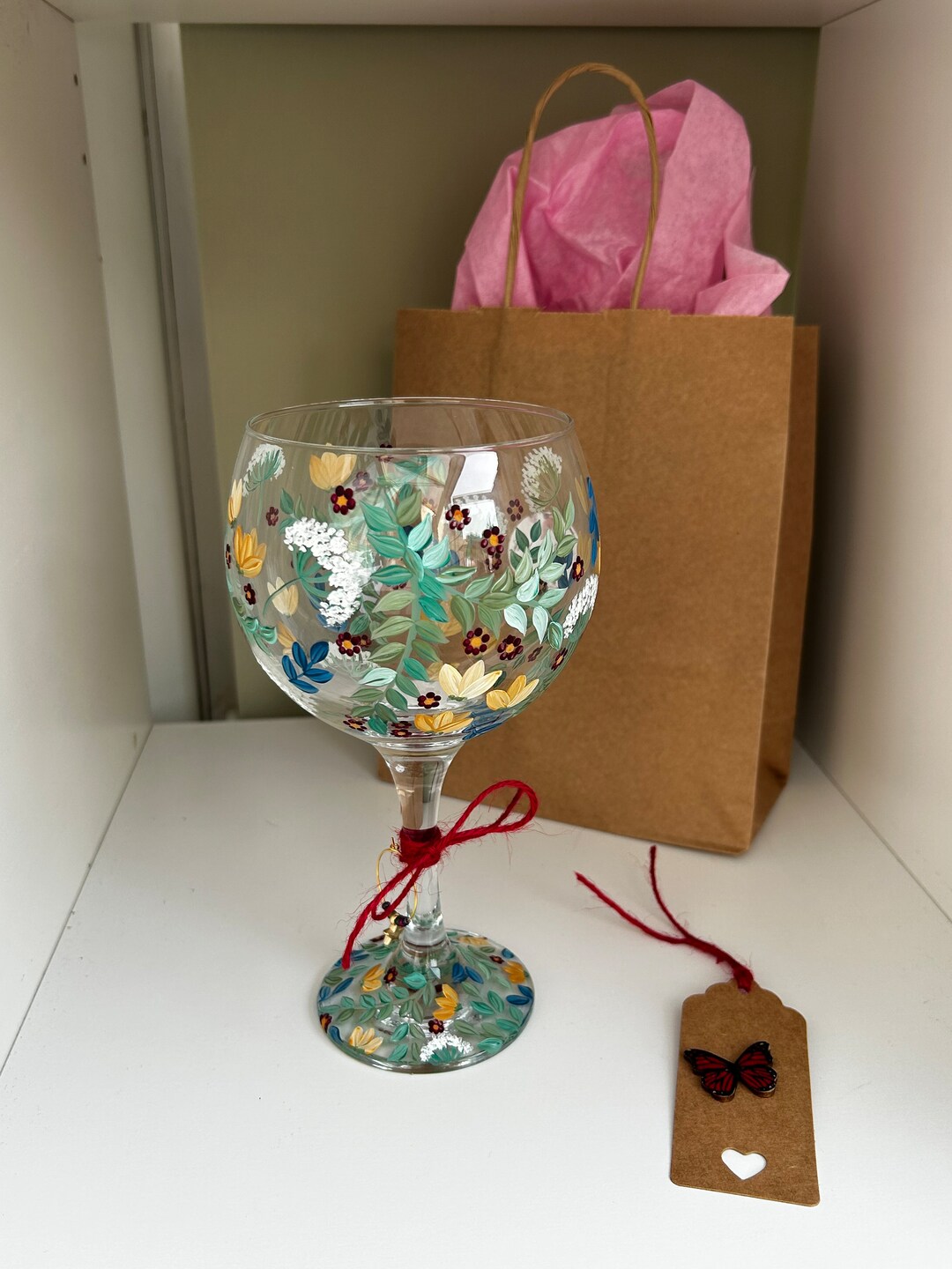 Hand Painted Gin Balloon - Etsy UK