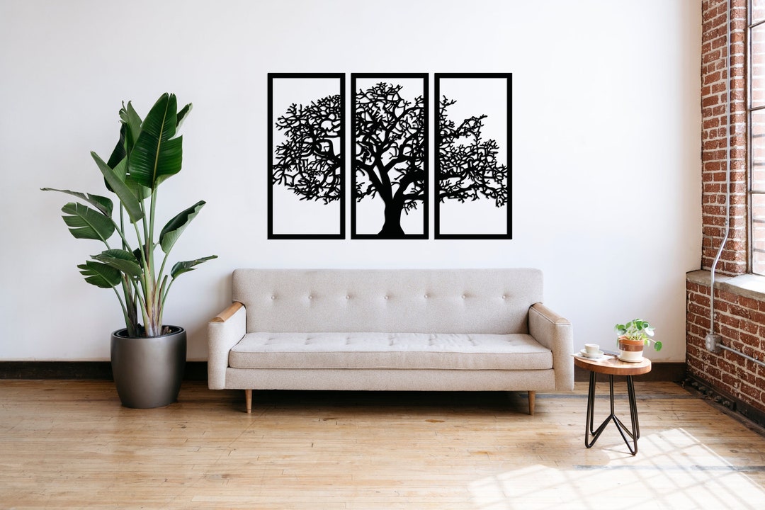 Tree Wall Decoration for a Interior Use Laser Cutted - Etsy
