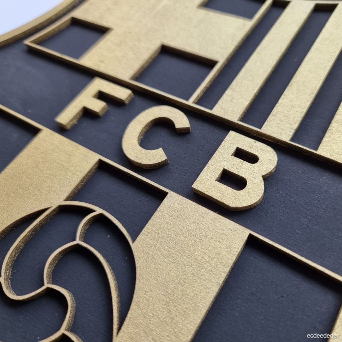 FC Barcelona Football Club Crest Logo as a Wall Decoration - Etsy