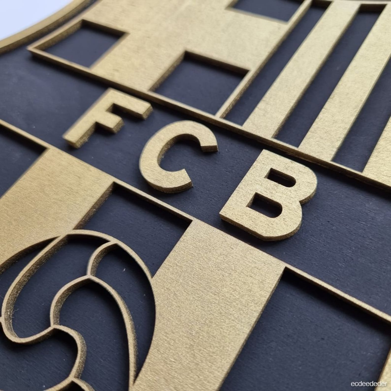 FC Barcelona Football Club Crest Logo as a Wall Decoration - Etsy