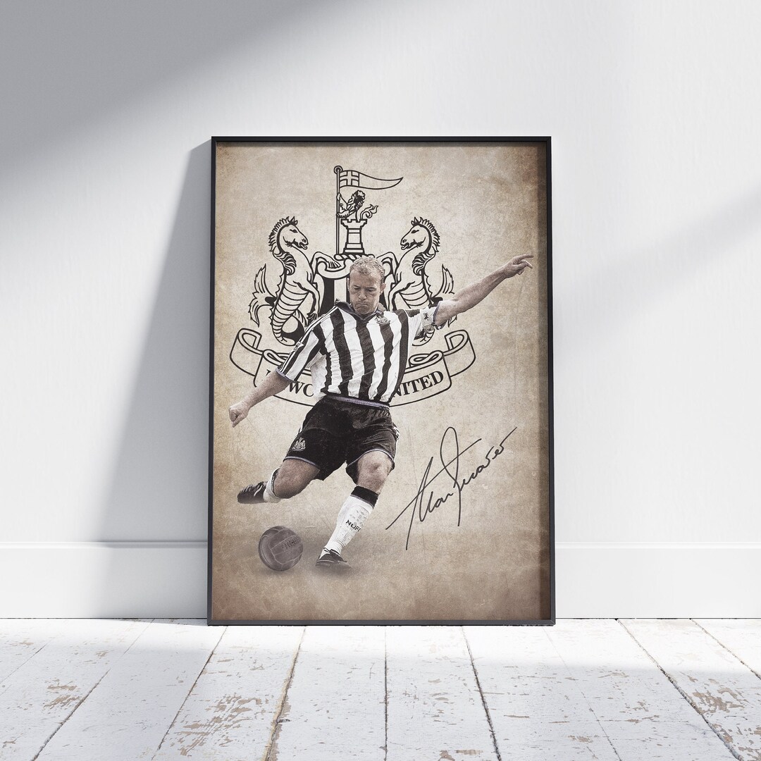 Alan Shearer Souvenirs rétro avec signature affiche ou encadrée - Etsy ...