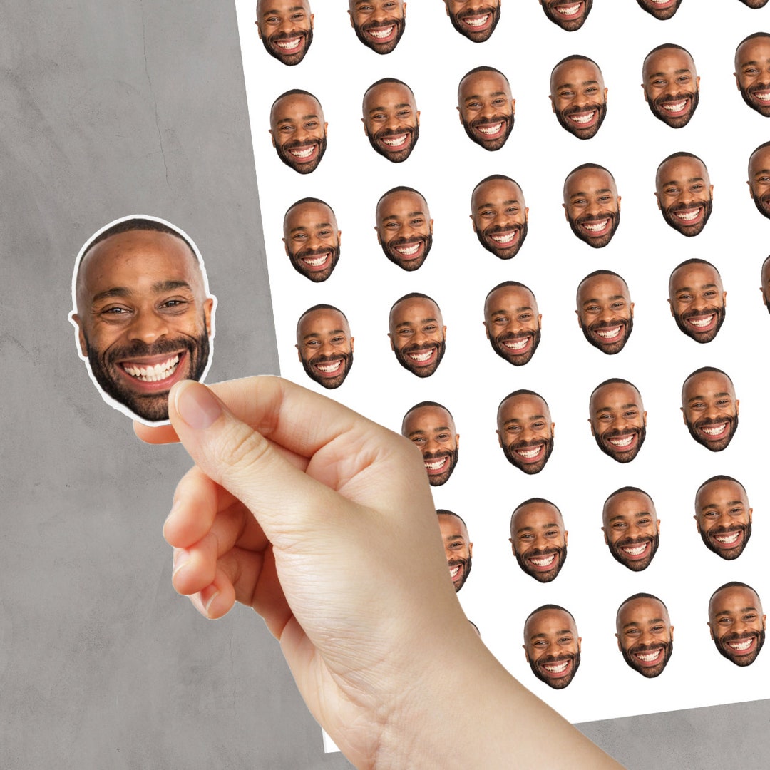 Custom Party Face Vinyl Stickers - Etsy
