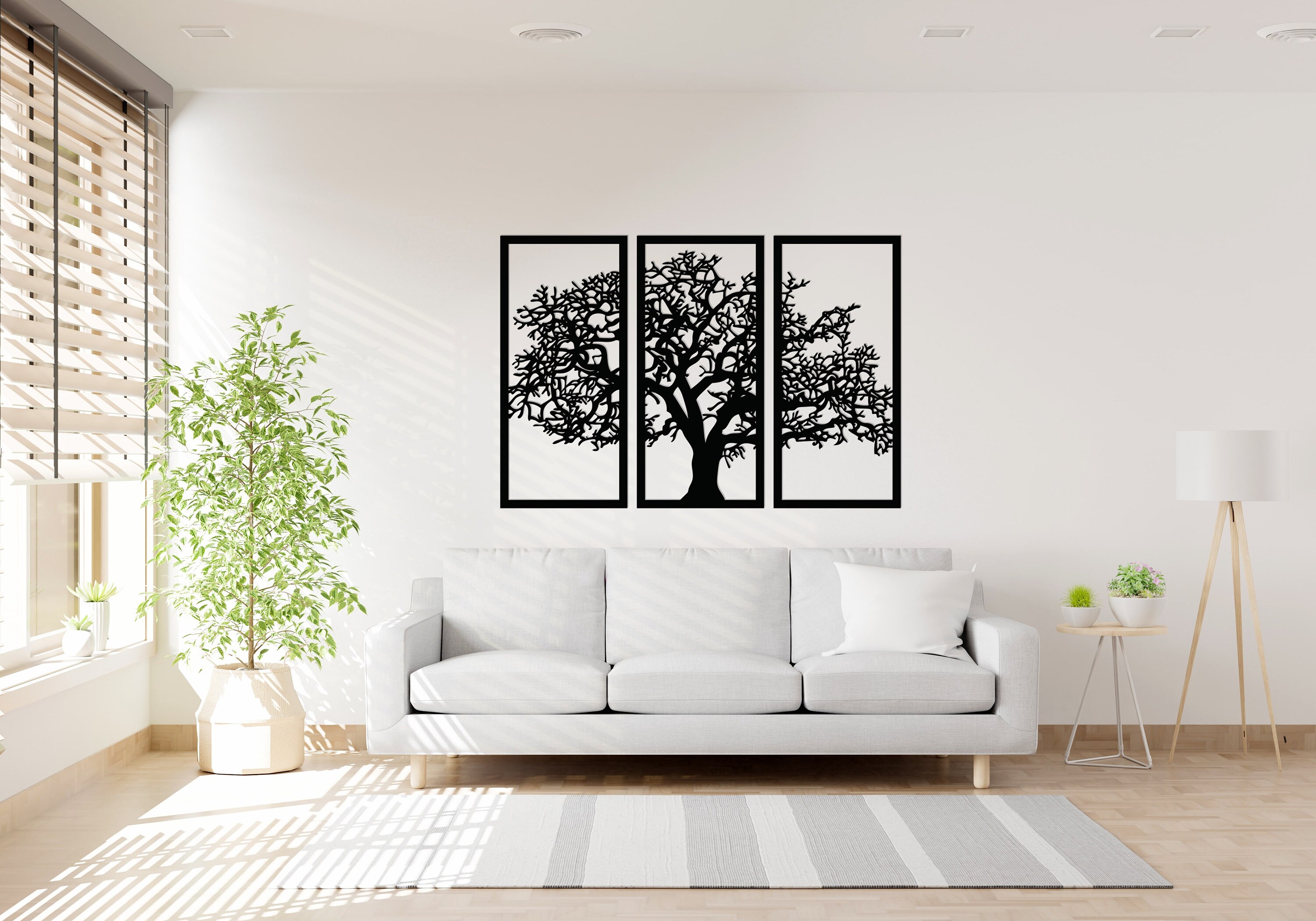 Tree Wall Decoration for a Interior Use Laser Cutted - Etsy