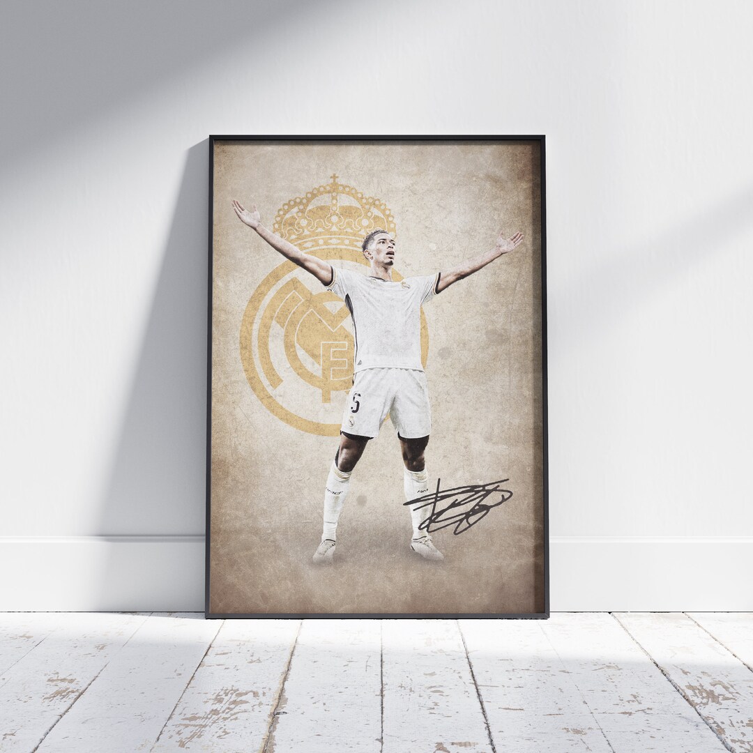 Jude Bellingham Souvenirs rétro avec signature affiche ou encadrée ...