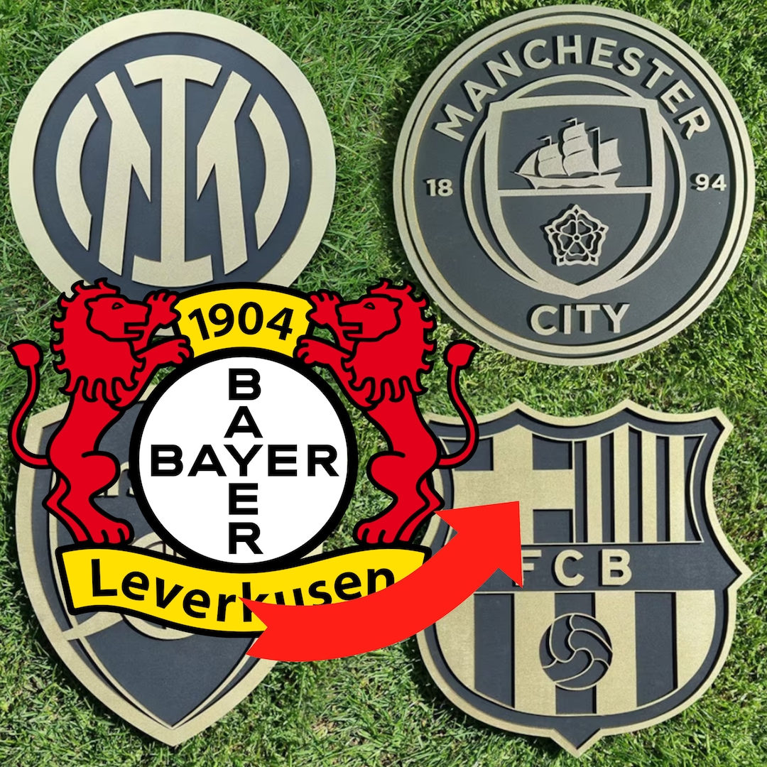 Bayer 04 Leverkusen Football Club Crest Logo as a Wall Decoration - Etsy