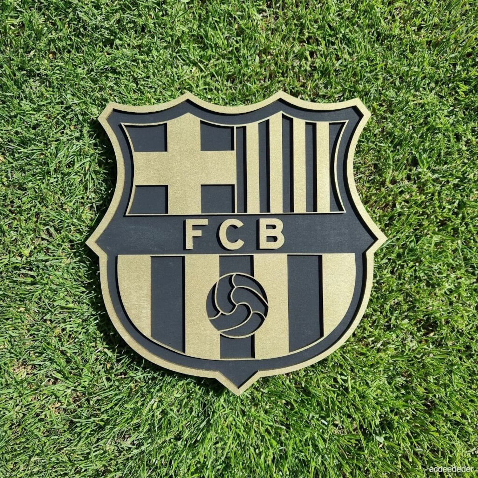 FC Barcelona Football Club Crest Logo as a Wall Decoration - Etsy