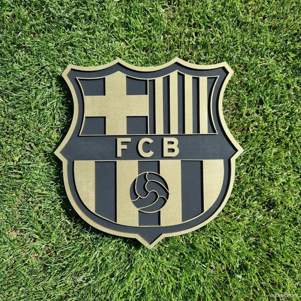 FC Barcelona Football Club Crest Logo as a Wall Decoration - Etsy