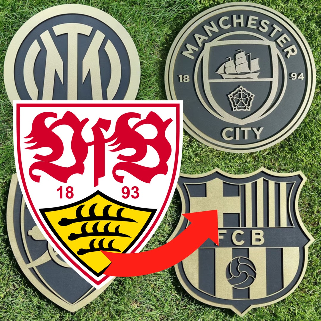 Vfb Stuttgart Football Club Crest Logo as a Wall Decoration - Etsy