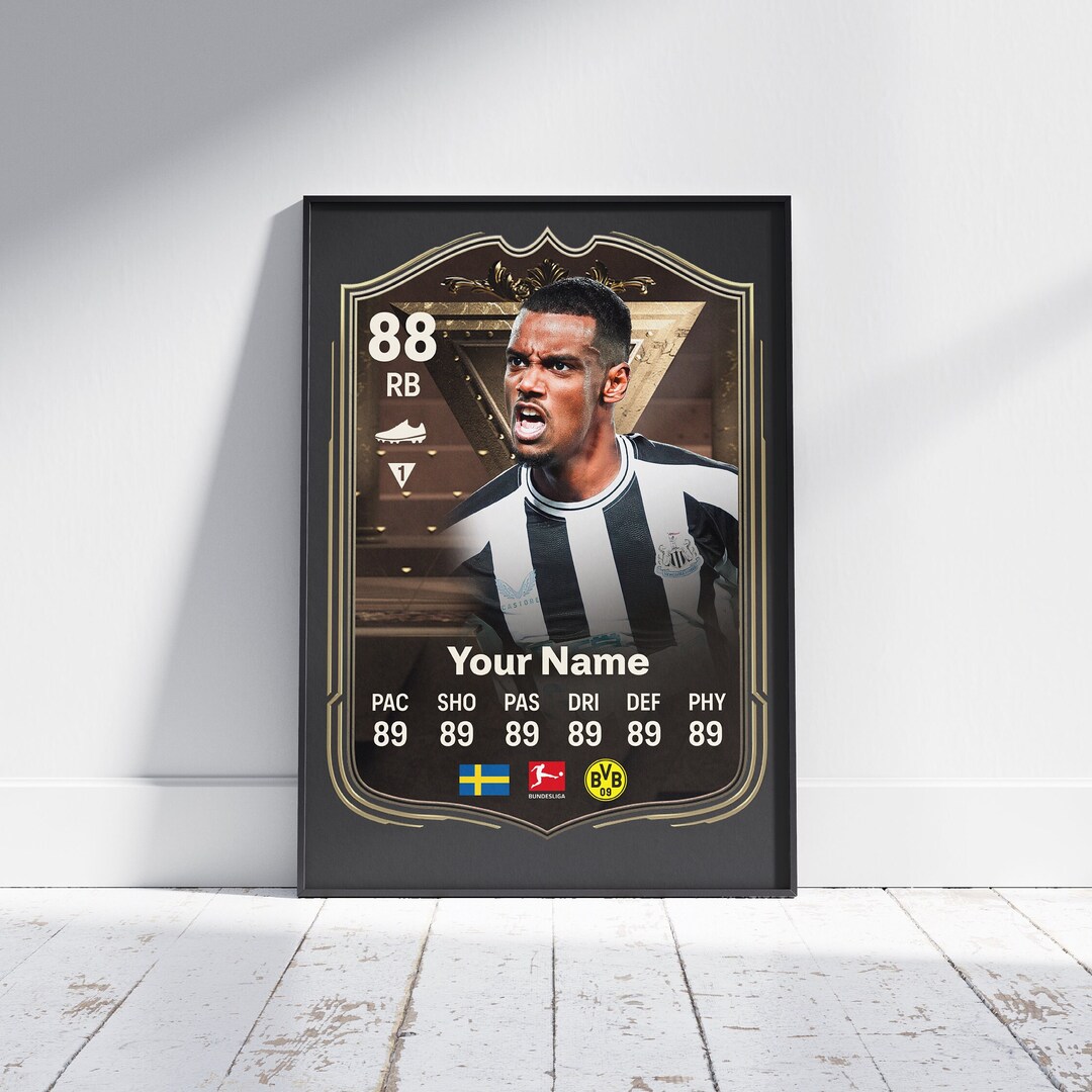Personalized EA FC 24 Football Card Poster or Framed - Etsy