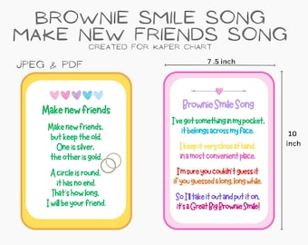 Girl Scout Make New Friends Printable - Etsy