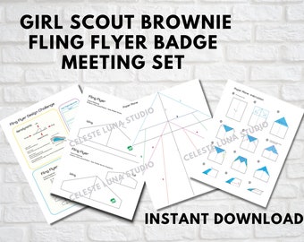 Girl Scout Brownie Fling Flyer - Etsy