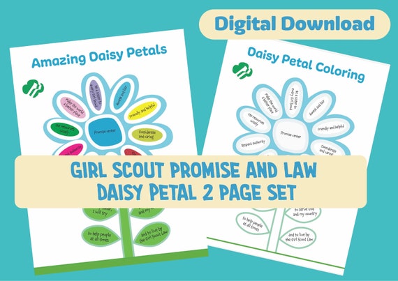 Daisy Girl Scout Promise Coloring