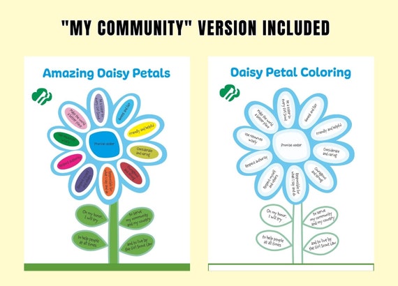 Girl Scout Daisy Petals Names