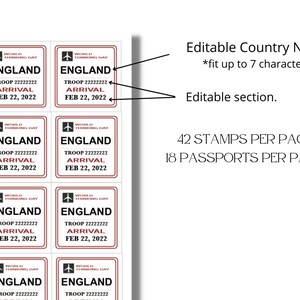 World Thinking Day (feb 22nd) SWAP, Girl Scout - Passport and Stamp ...