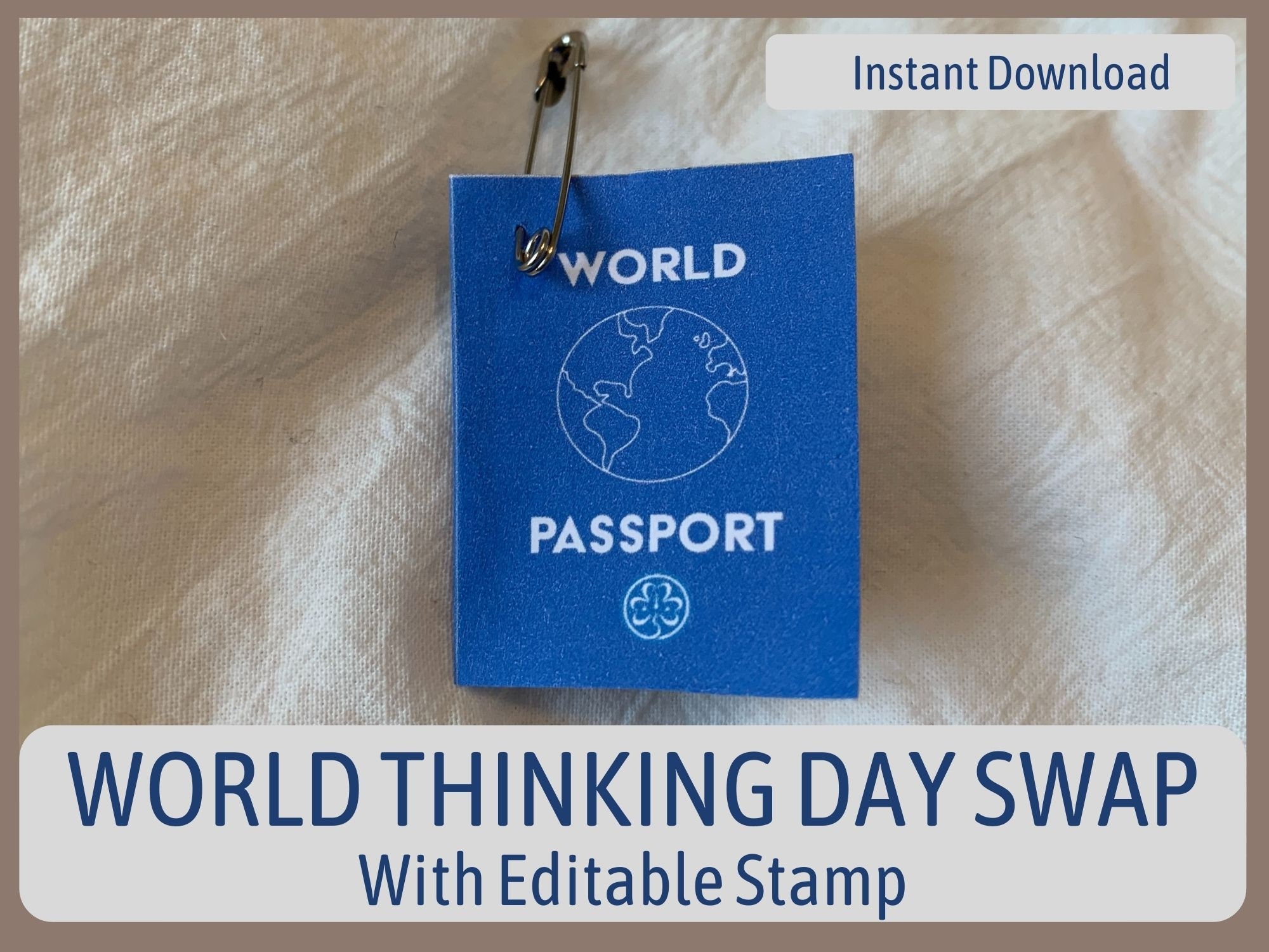 World Thinking Day feb 22nd SWAP Girl Scout Passport and - Etsy UK