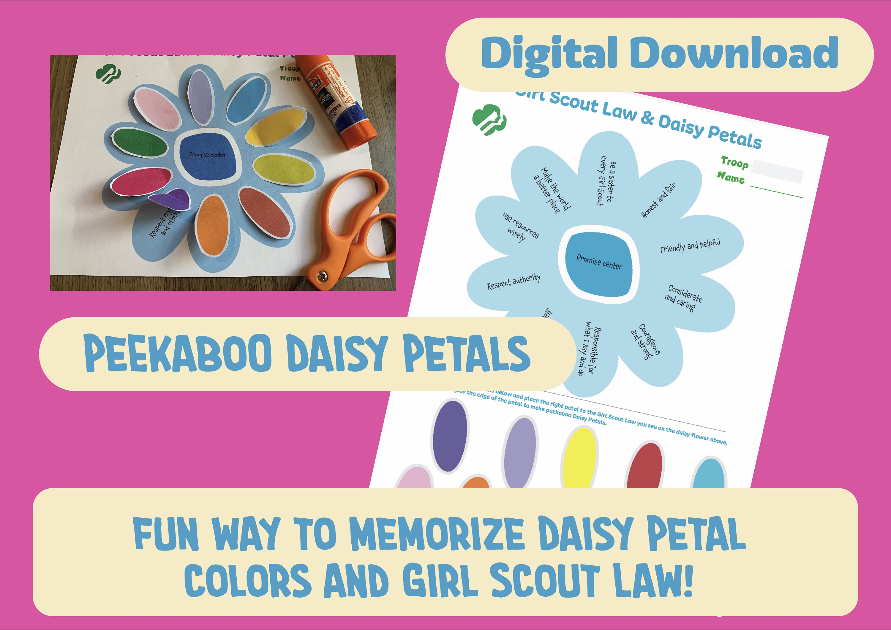 Daisy Girl Scout Promise Activity