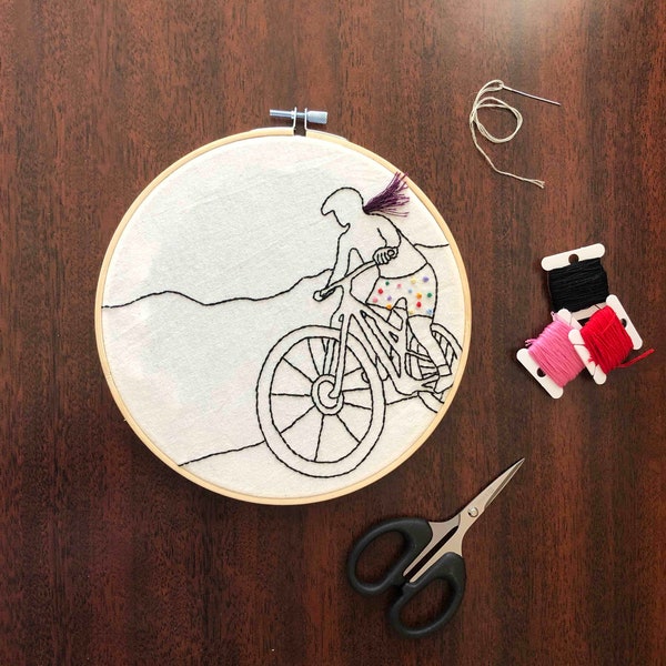 Bike Embroidery - Etsy