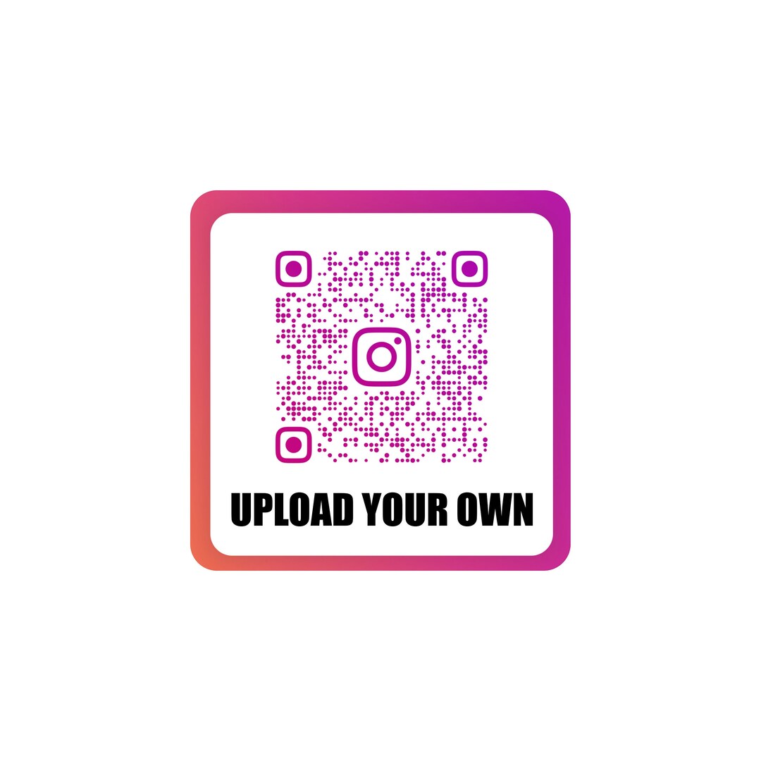 CUSTOM QR Code Labels Stickers for Social Media, Business, Branding ...