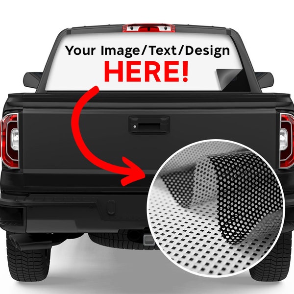 Rear Window Perforated Sticker - Etsy