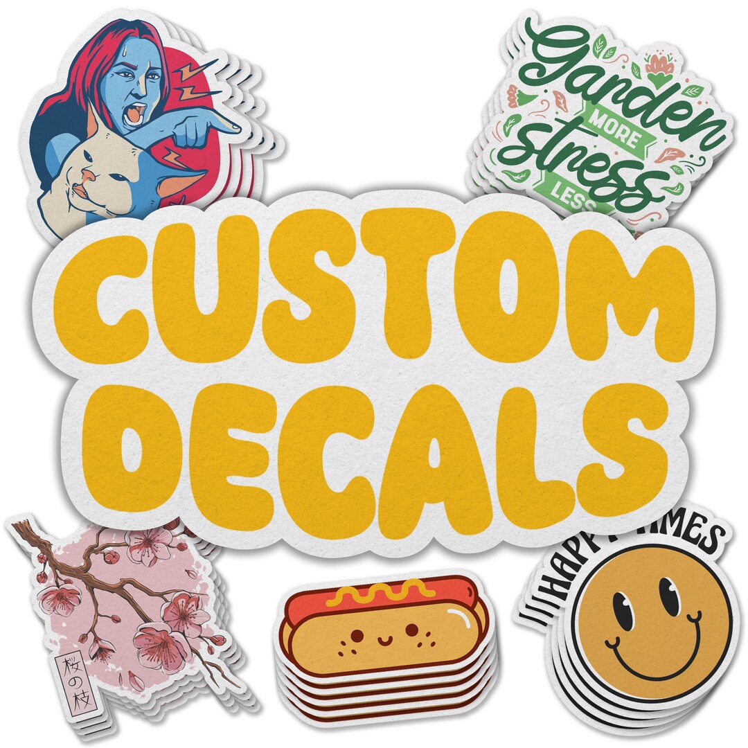 Custom MATTE STICKERS - Individually Die Cut Decals for Fun, Business ...