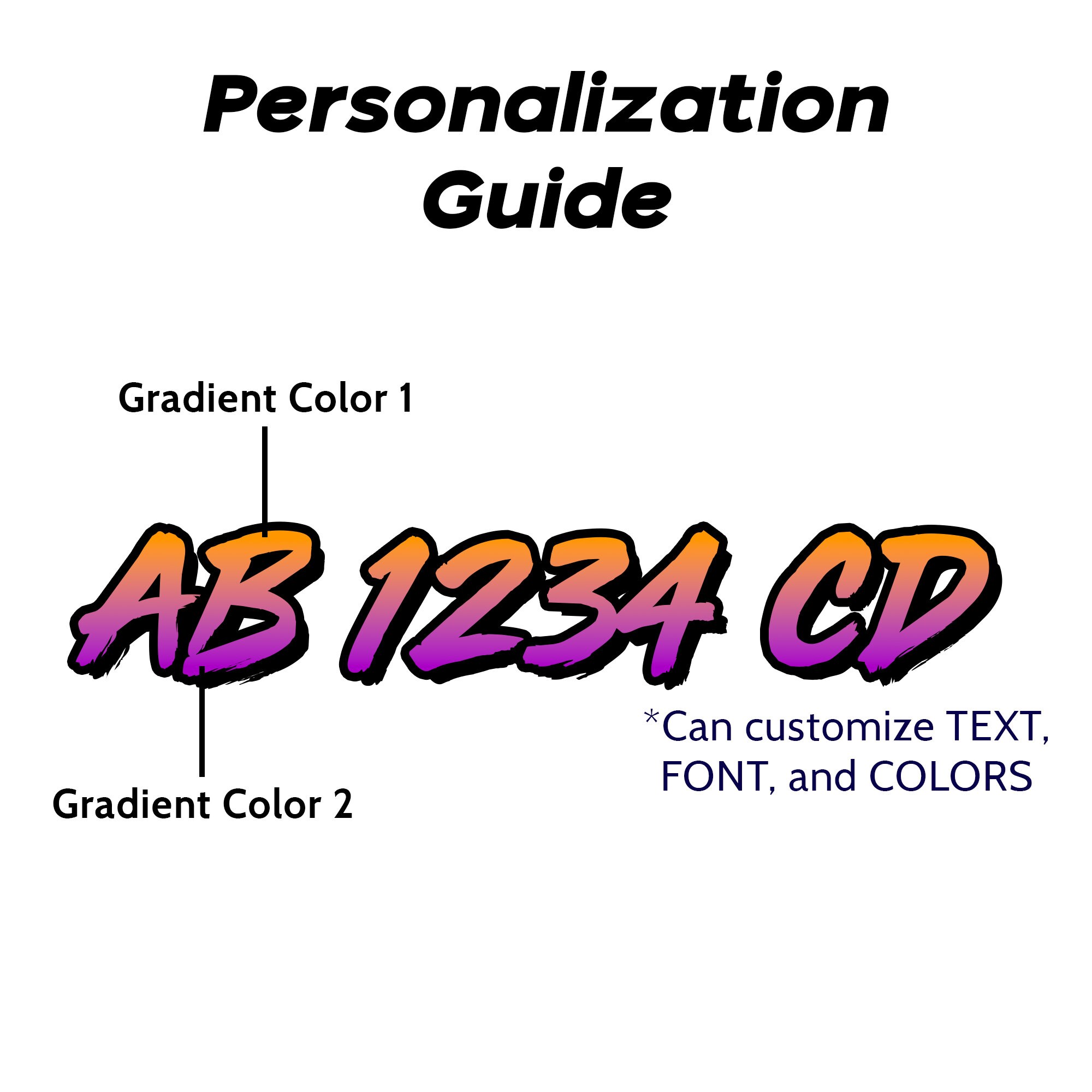 2 Pack! Boat Registration Numbers CUSTOM Personalized State WATERPROOF ...