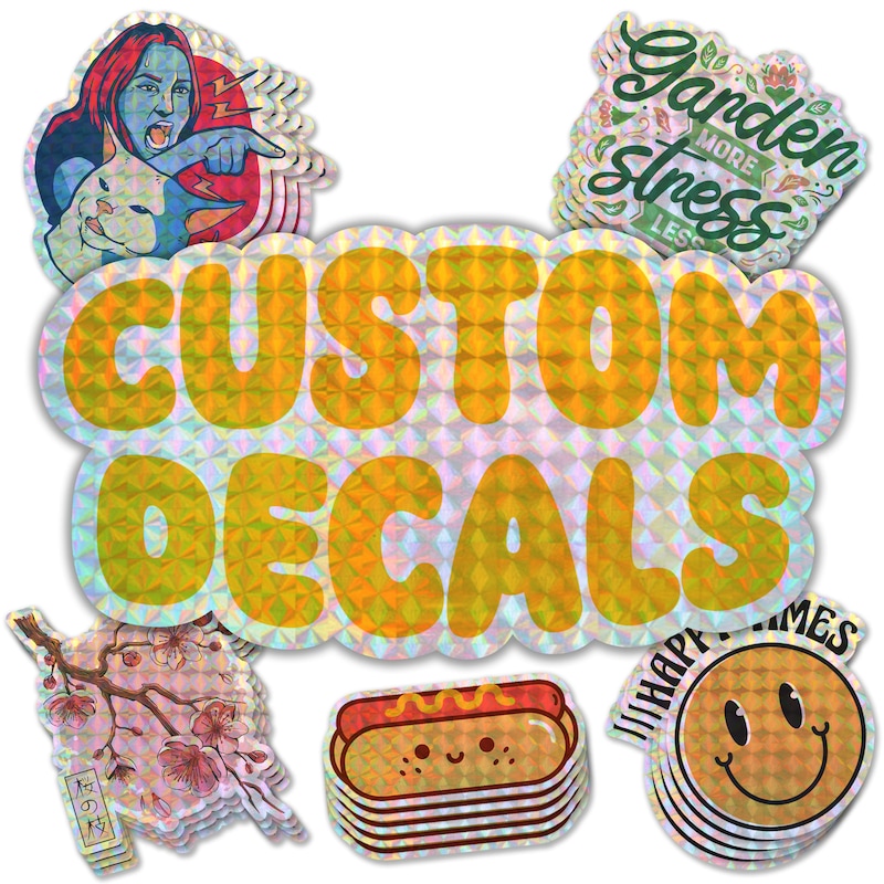 Custom Prismatic Stickers - Etsy