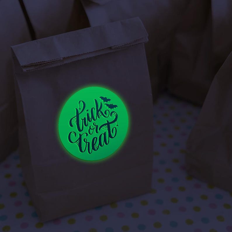 Custom Glow in the Dark Stickers - Personalized Glowing UV Charged ...