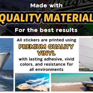 2 Pack! Boat Registration Numbers CUSTOM Personalized State WATERPROOF ...