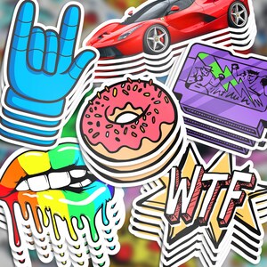 Custom HEAVY DUTY VINYL Stickers - Bulk Durable Promax Die Cut Decals ...