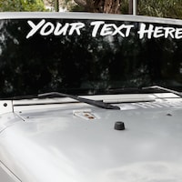 Custom Car Windshield Vinyl Decal Banner Sticker - Etsy