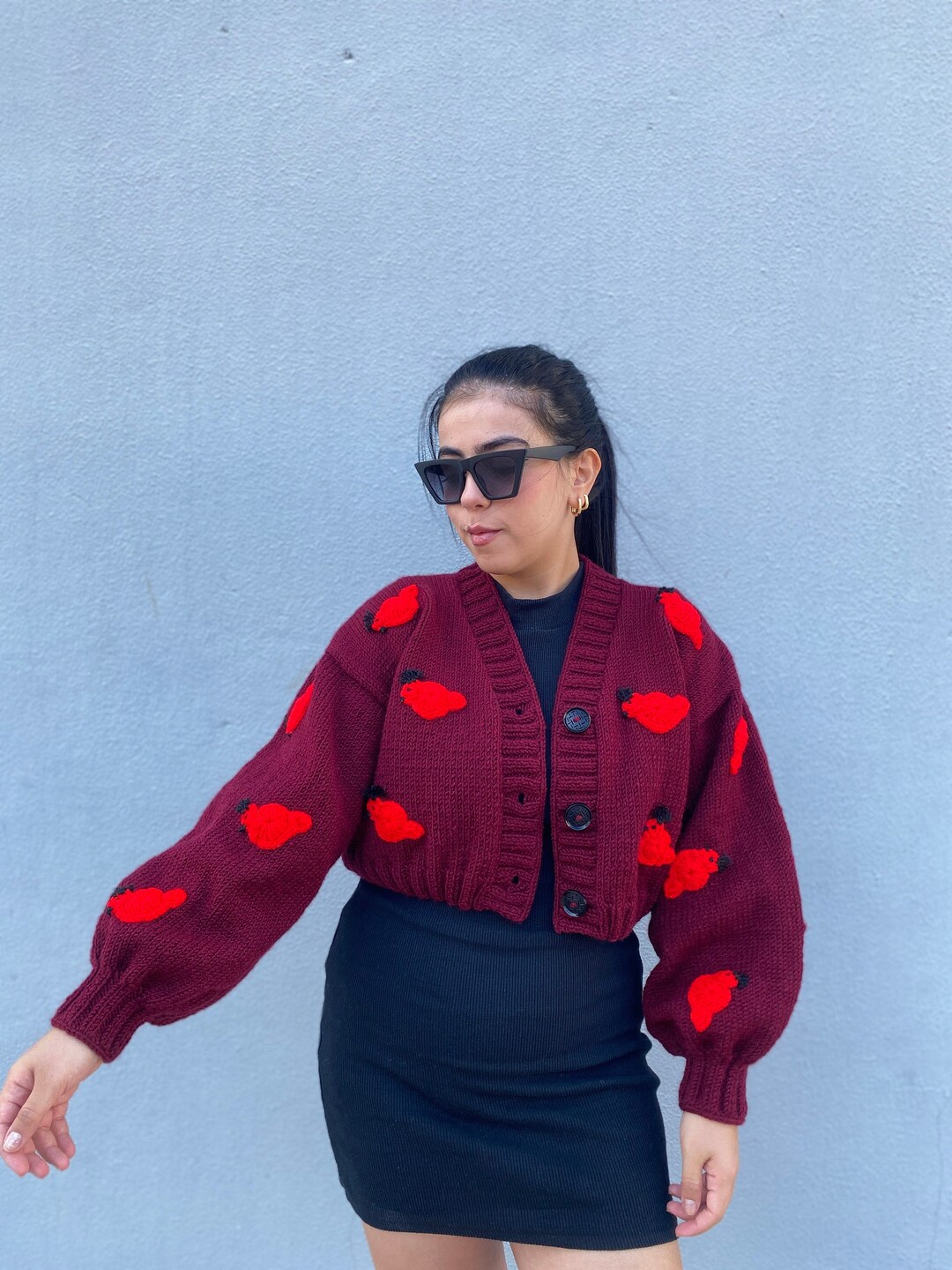 Bird Cardigan | Handmade Cardigan for Women | Bird Knit Jacket ...