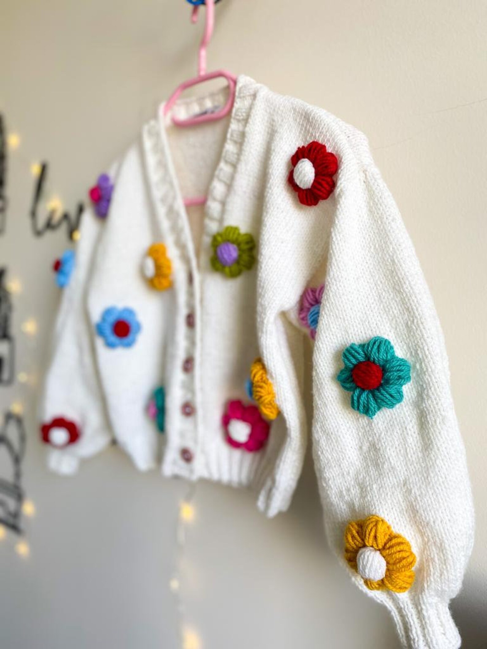 Daisy Cardigan Handmade Cardigan for Women Daisy Knit | Etsy