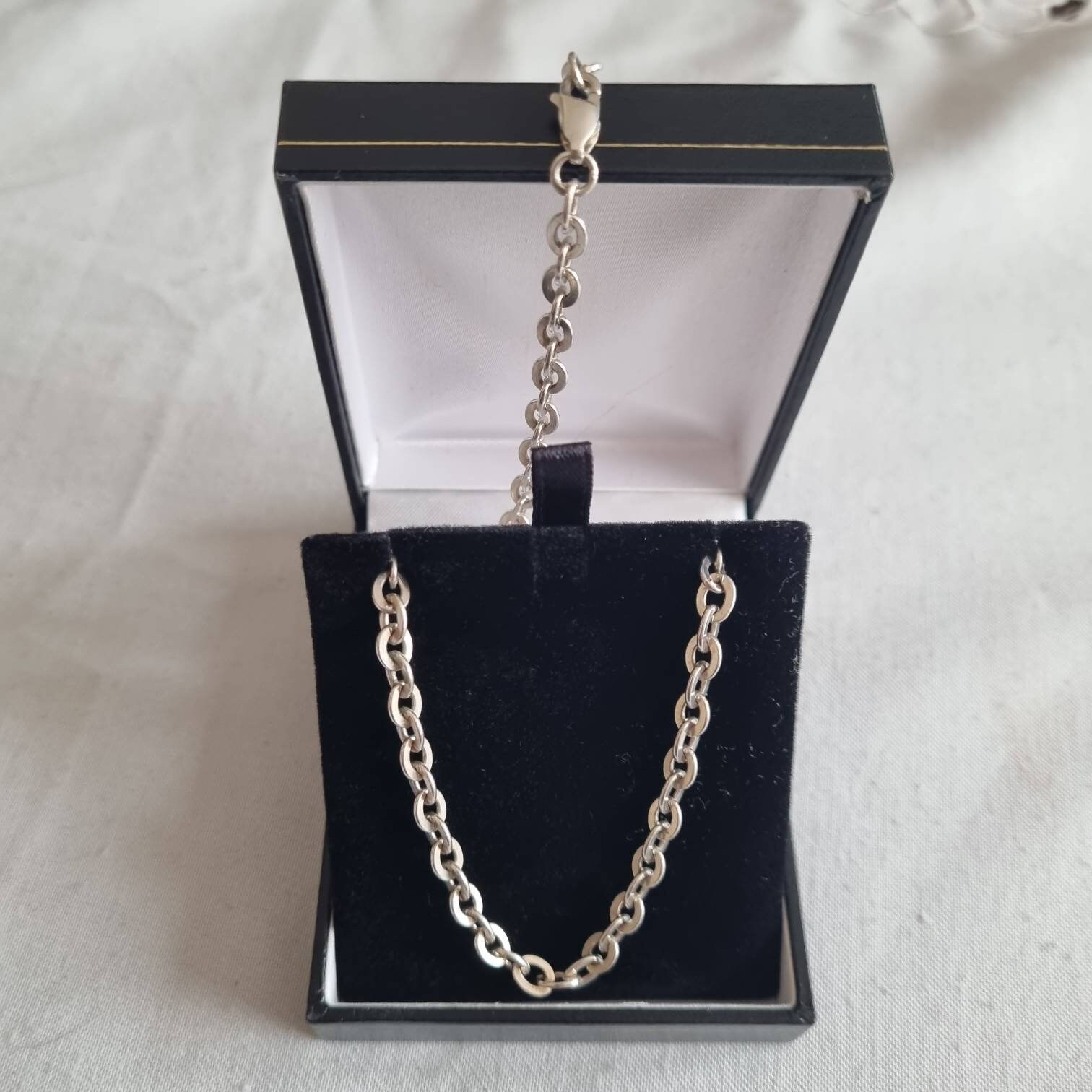 Sterling Silver Heavy Link Chain - Etsy